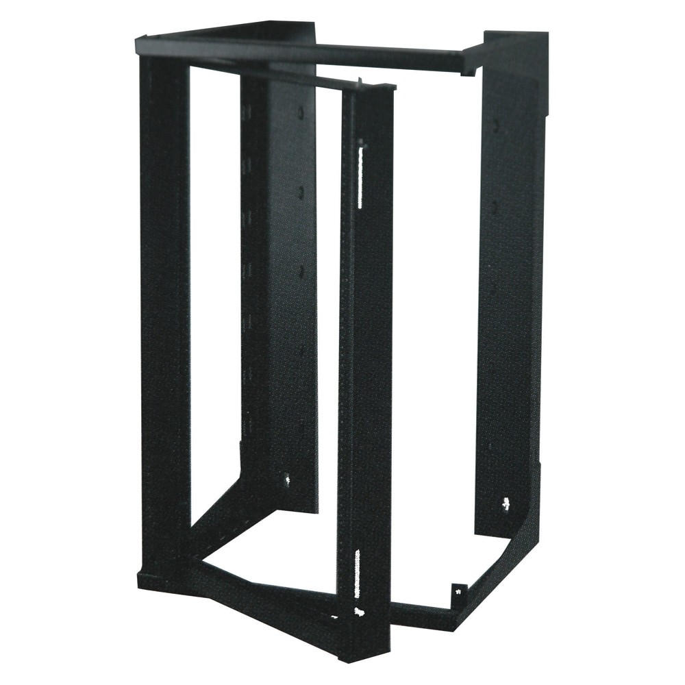 4Ft Swing-Out Open Frame Wall Rack, 24″D, 25U Black – American Teledata ...