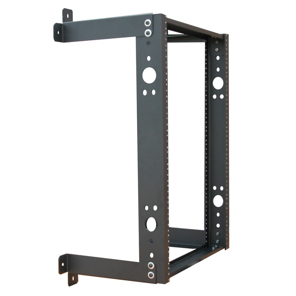 3Ft Open Frame Wall Rack, 12″D, 20U Black – American Teledata Store