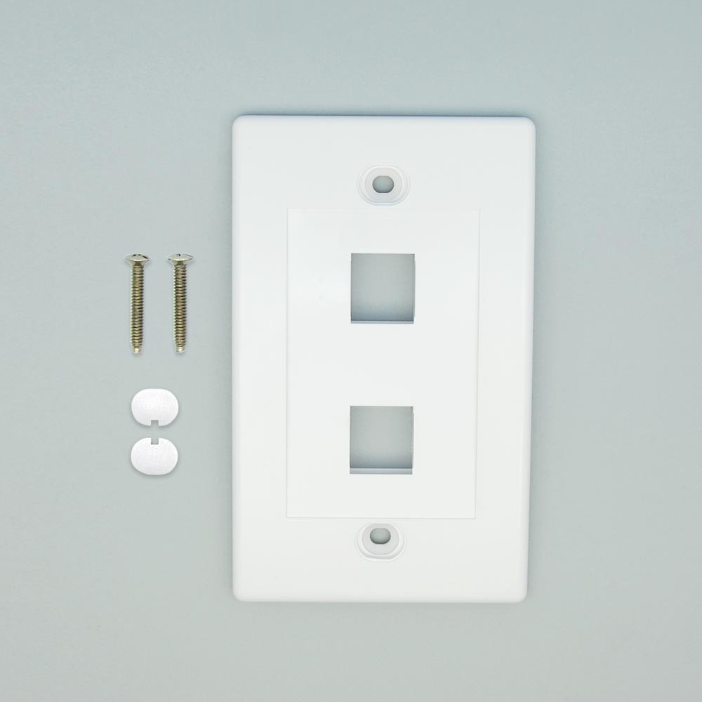 2 Port Keystone Wall Plate Decora Type – American Teledata Store