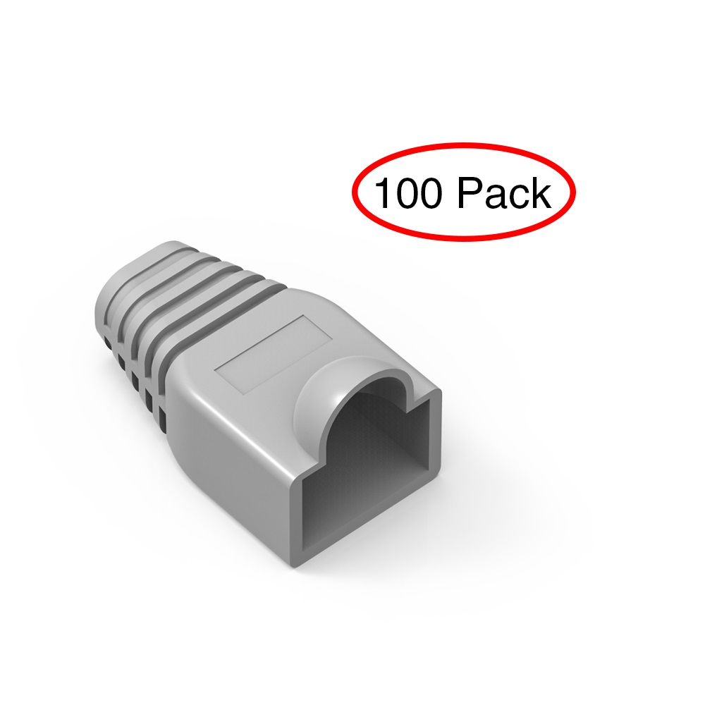 Color Boots for RJ45 Plug Gray 100pk SKU: ATDS101301GY - American ...