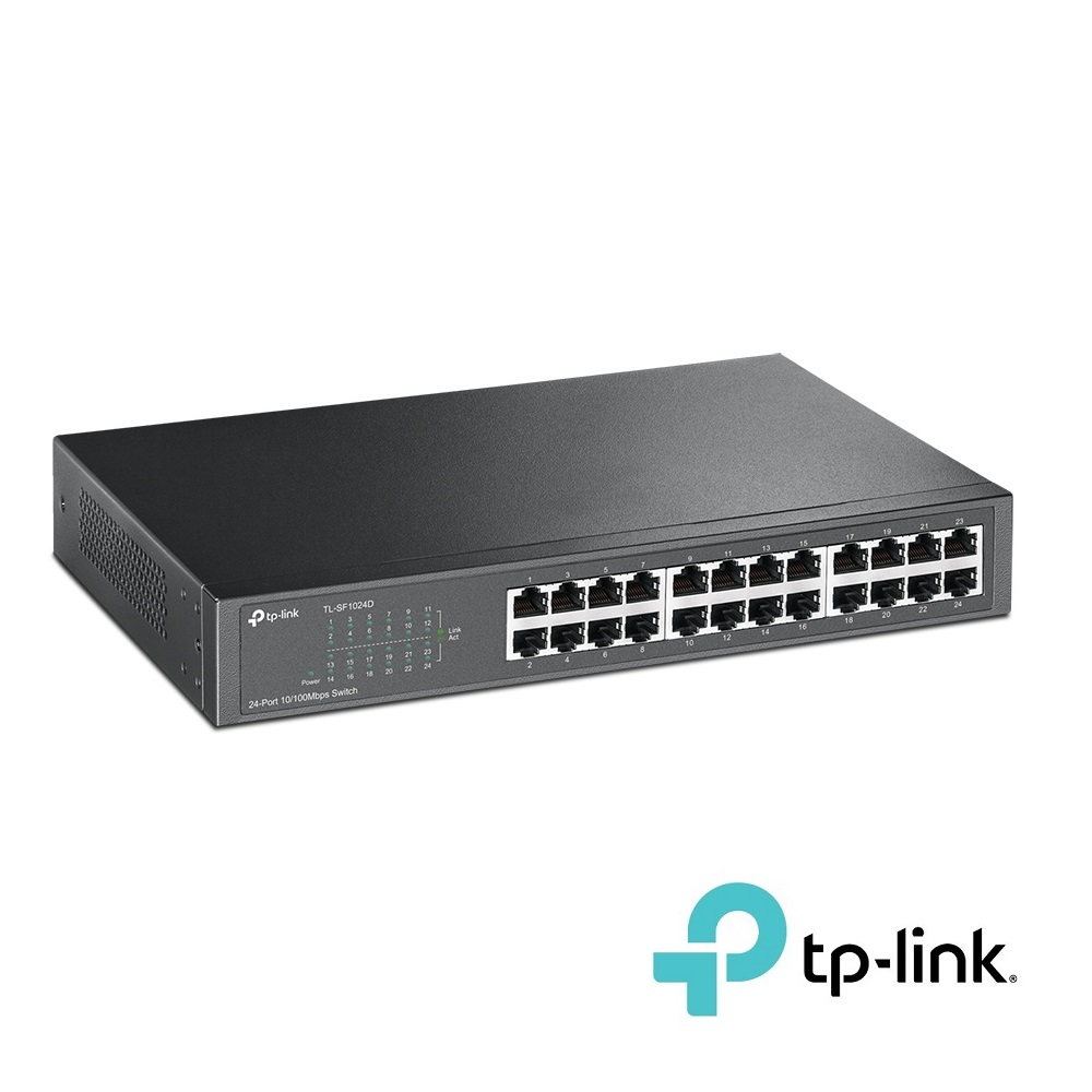24Port 10/100Mbps Desktop Switch, TP-Link SF1024D SKU: ATDS103519 ...