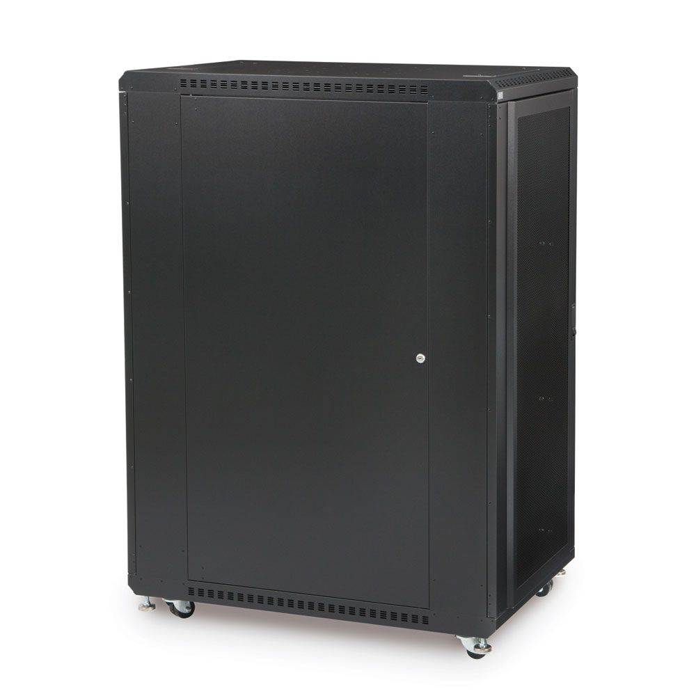 (Discontinued Product) 27U Server Rack, Convex/Glass Doors, 36" Depth ...