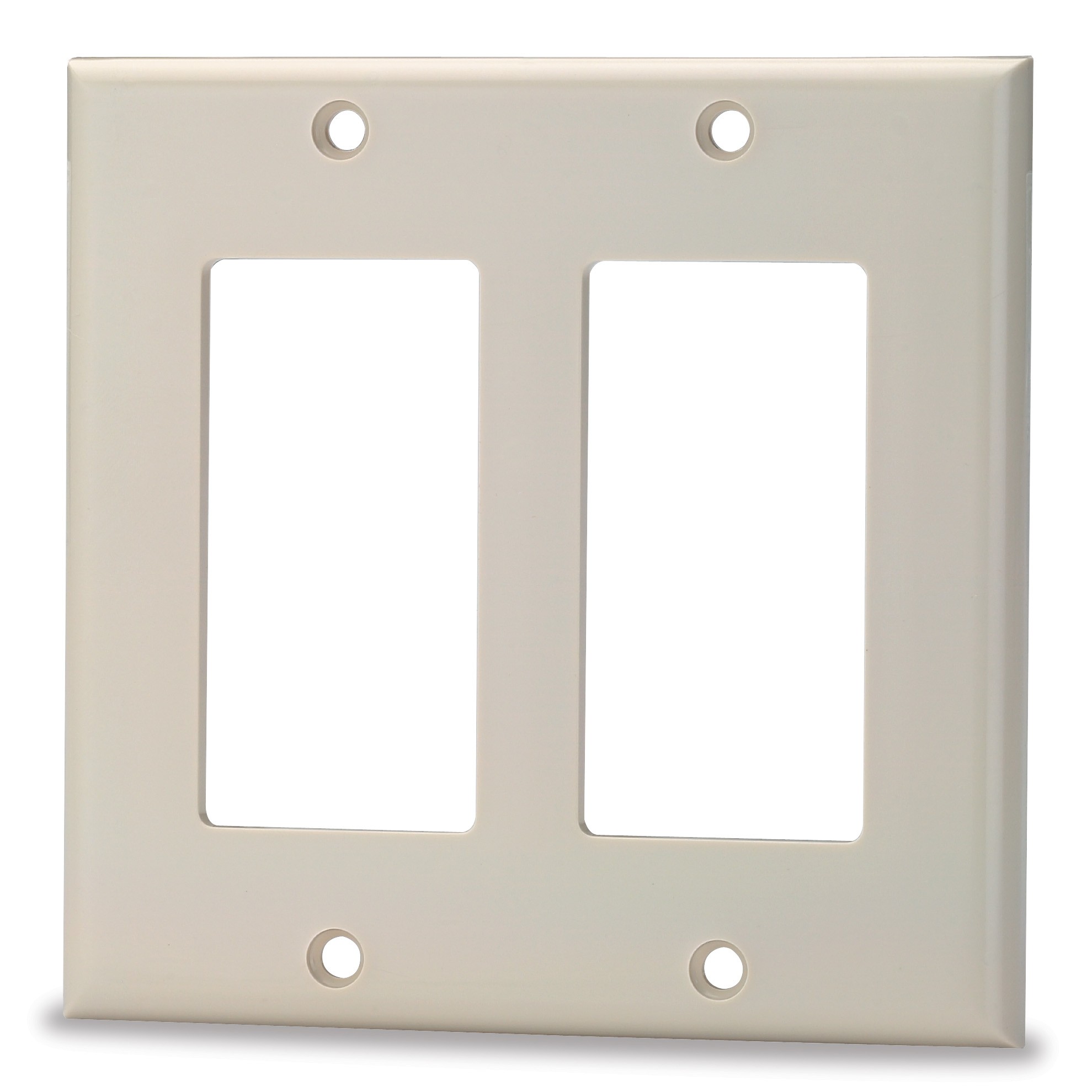 Signamax - Double Gang Decora Style Faceplate, Ivory - American ...