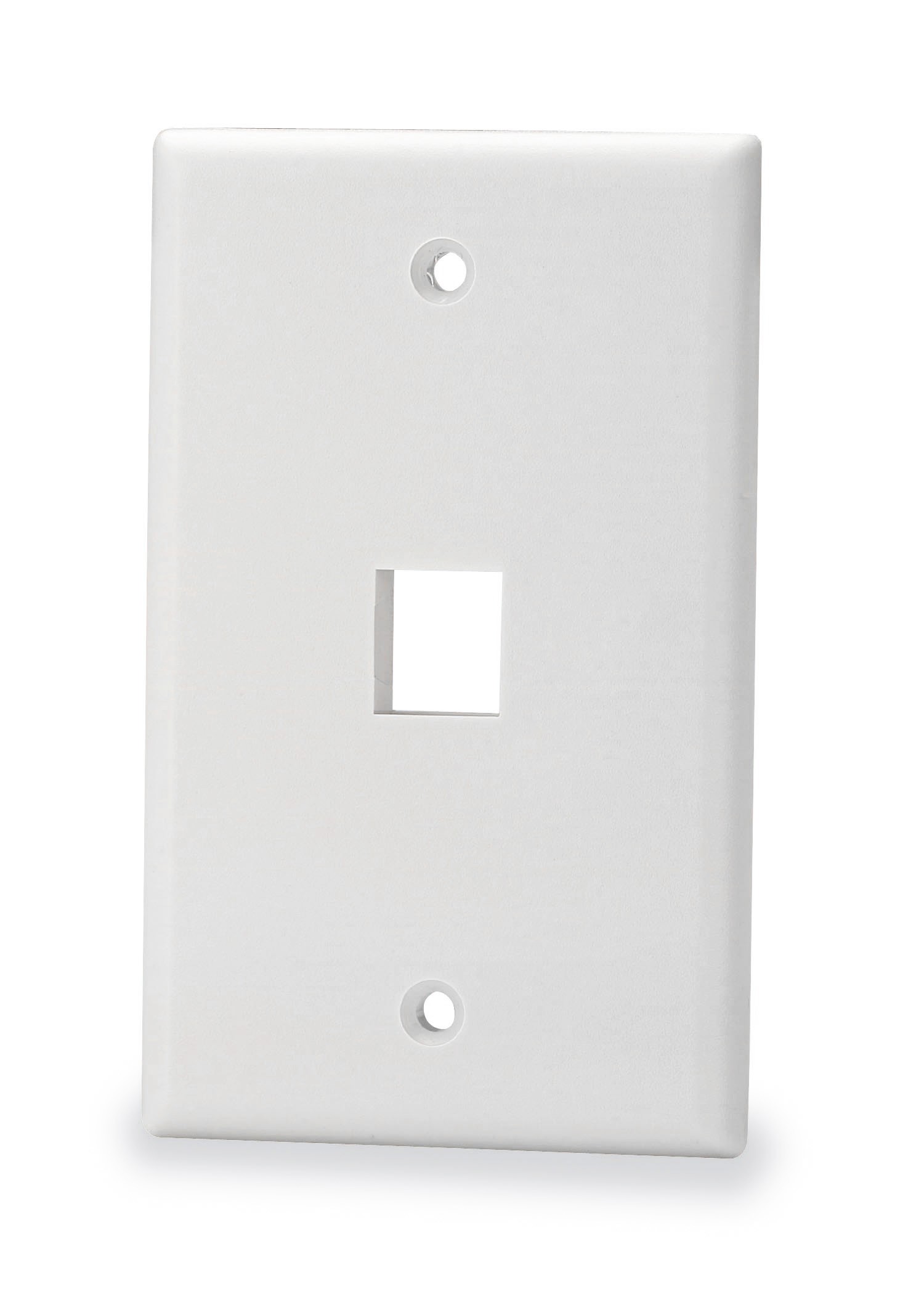 Signamax - 1-Port Single Gang Keystone Faceplate w/o Labeling, White ...