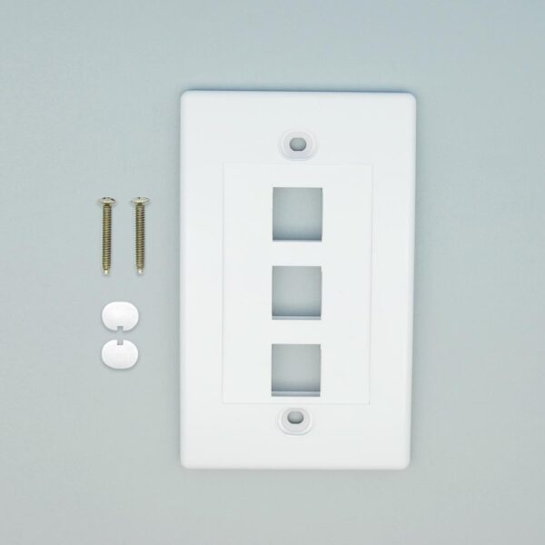 3 Port Keystone Wall Plate Decora Type - American Teledata Store