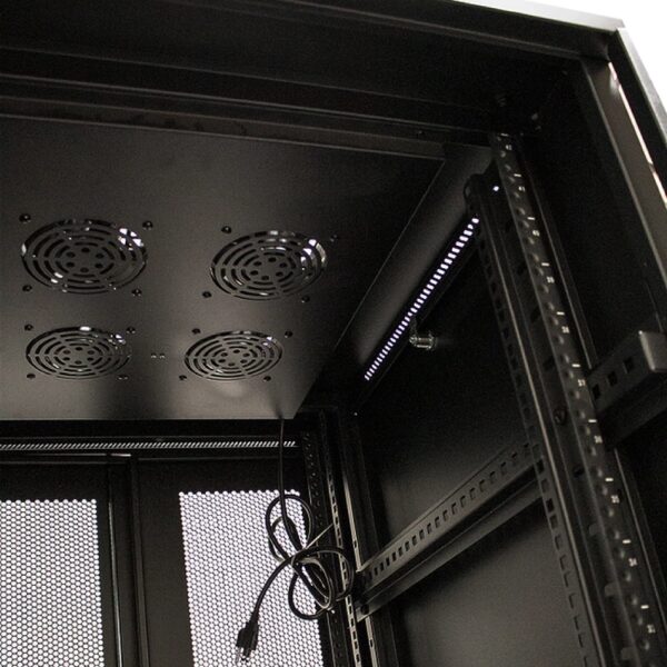 42u Server Cabinet Vented Rear Glass Front | Cabinets Matttroy