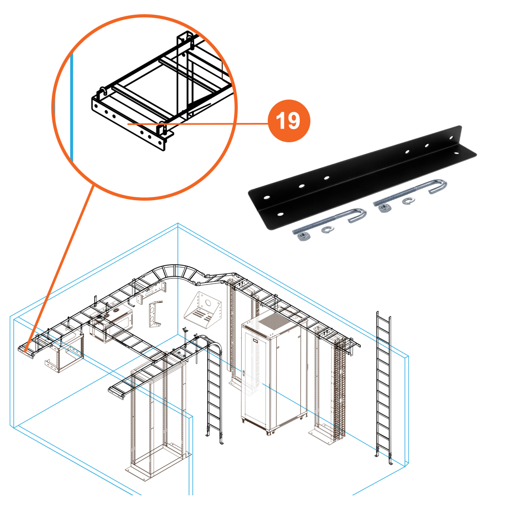12" Wall Angle Support Bracket SKU: ATDS104200 - American Teledata Store