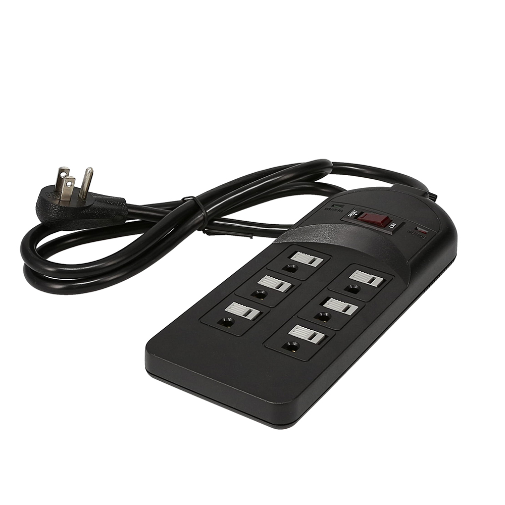 4Ft 6 Outlet Surge Protector With ENI/RFI Filter 750J 120V 15A SKU ...