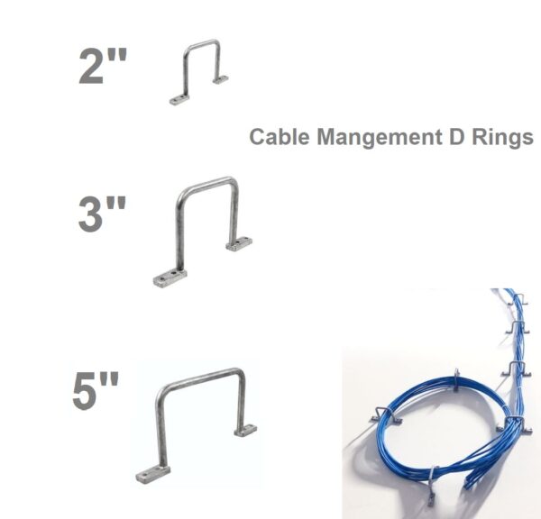 2" Cable Management Distribution "D" Rings (50-Pack) SKU: ATDS220939 ...